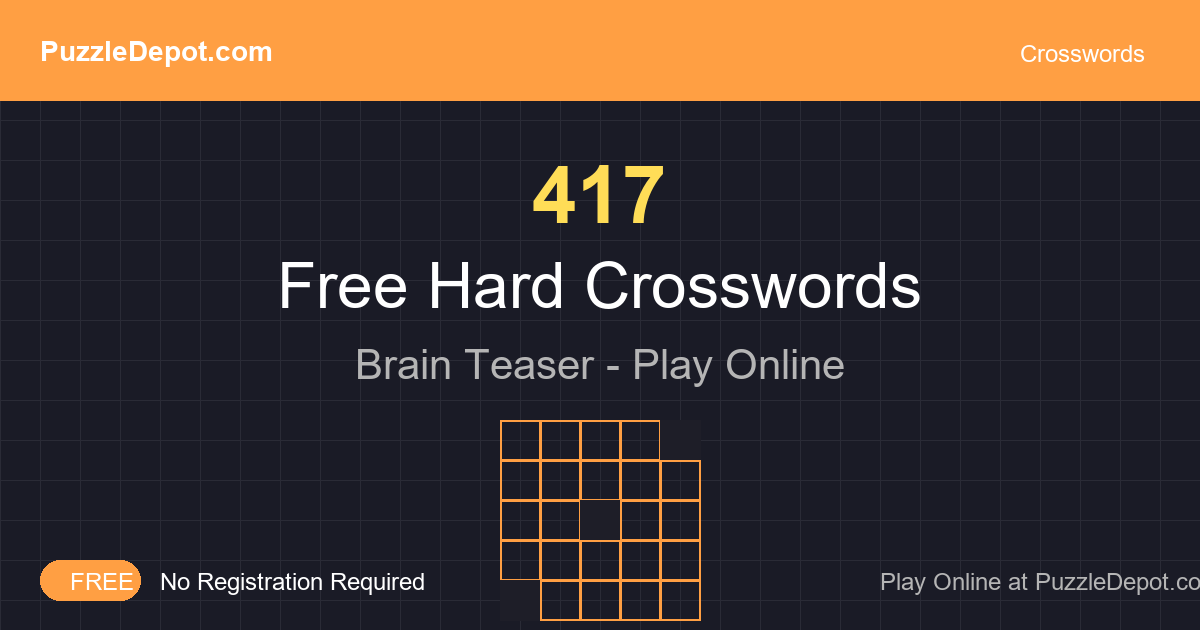 Hard Crosswords | PuzzleDepot.com
