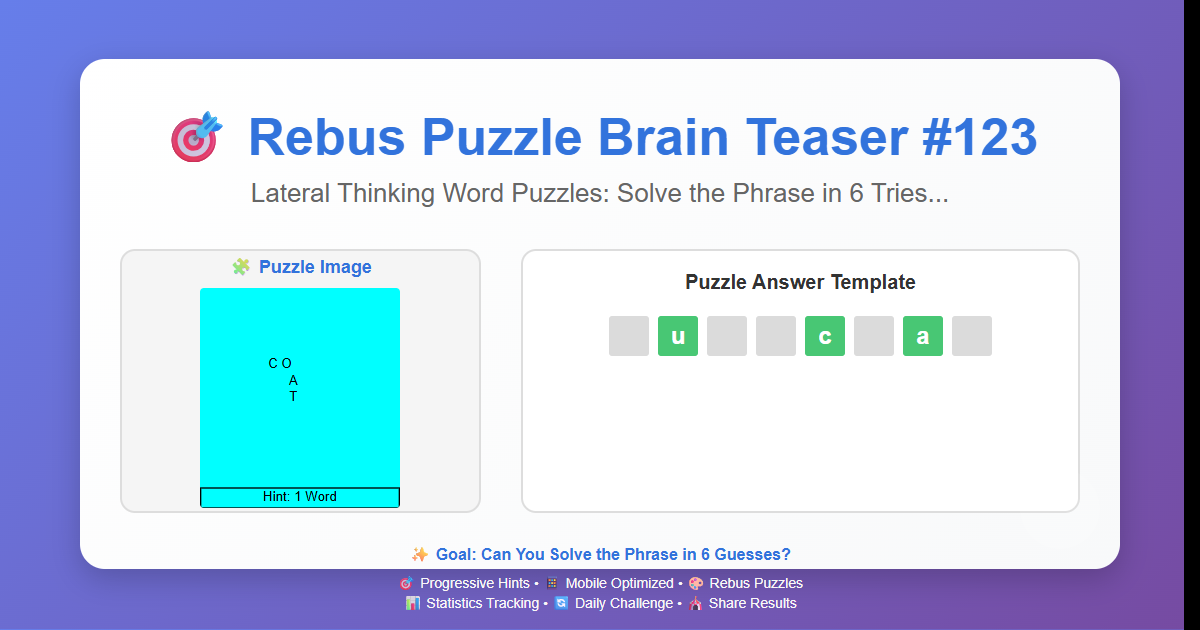 Rebus Puzzle 123 | Free Rebus Puzzle & Brain Teaser with Answers ...